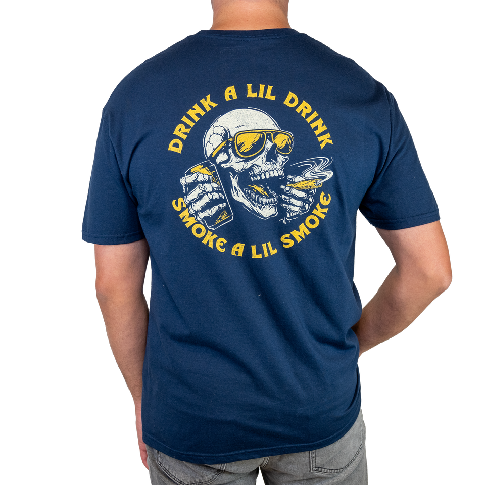 Smoke a Little Smoke - Navy T-Shirt – Chief Merchandise