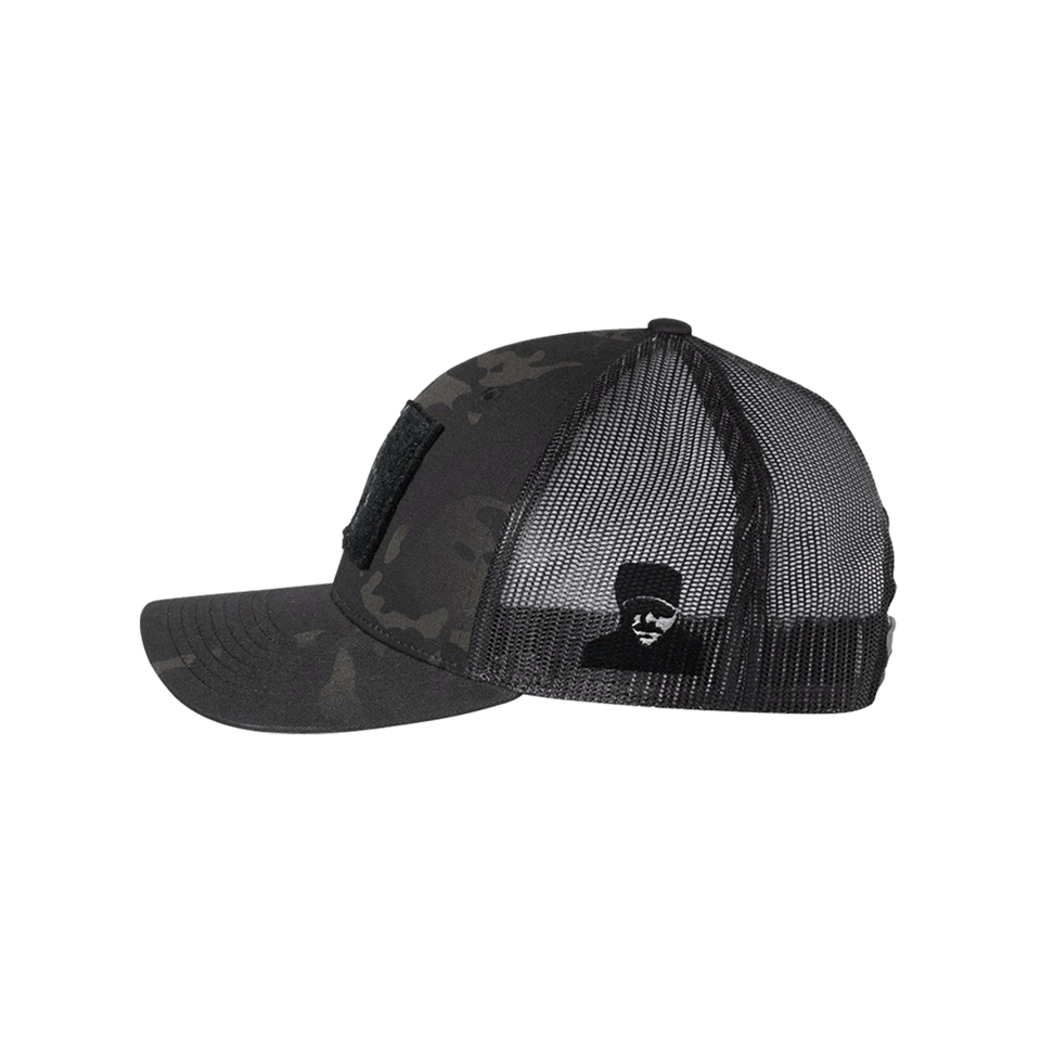 Black Camo Velcro Patch Hat – Chief Merchandise