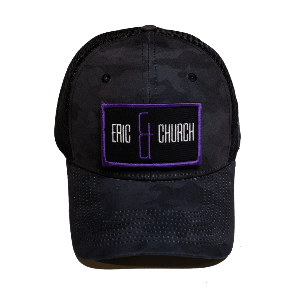Black Camo Velcro Patch Hat – Chief Merchandise
